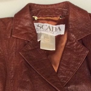 Escada | Jackets & Coats | Escada Leather Jacket | Poshmark
